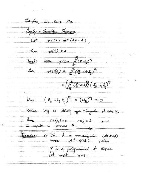 Numerical Linear Algebra Notes Caam 551 Docsity