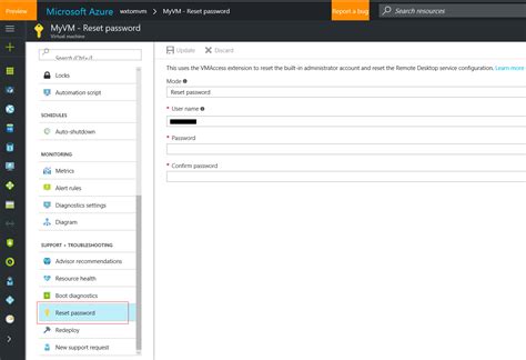 Azure Reset Local Admin User On Vm Using Azurerm Rest Api Stack