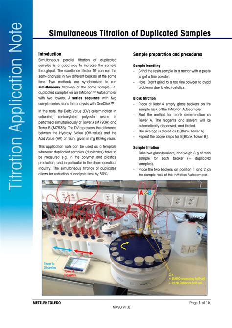 Pdf Simultaneous Titration Of Duplicated Samples
