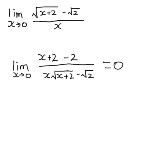 Fractions Limits Question With Radicals Rationalizing Mathematics