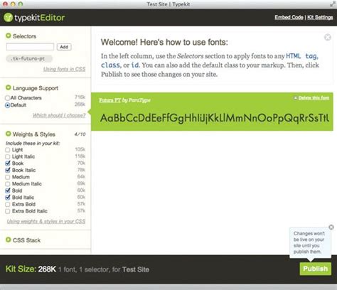 how to embed web fonts into your site with typekit creative bloq