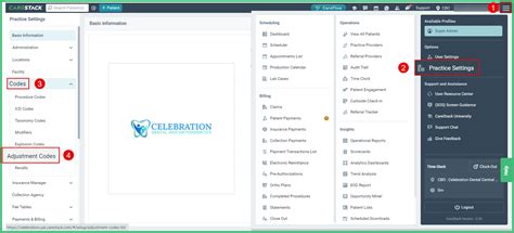 Create New Adjustment Codes Carestack User Resource Center