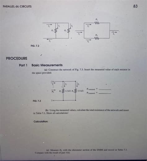 Parallel Dc Circuits OBJECTIVES Measure The Chegg