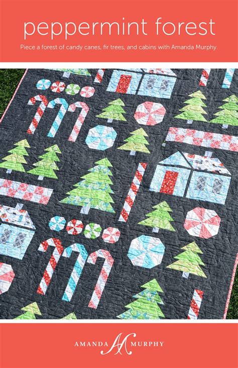 Peppermint Forest Quilt Pattern From Amanda Murphy Design Paper Pattern Etsy