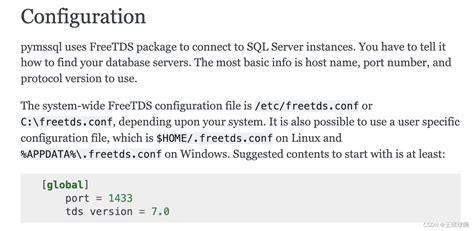 Python中使用pymssql连接sql Server总是没反应pymssql连接数据库没反应 Csdn博客