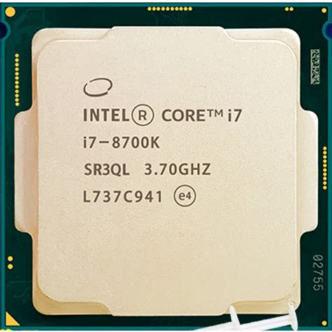 Intel Intel I7 Cpu Solta I7 8700k 1151 Versão Oficial Solta 2011 I7 8700k Shopee Brasil