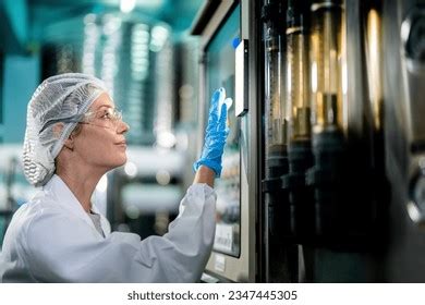 Scientist Woman Worker Checking Monitoring Control Stock Photo Shutterstock