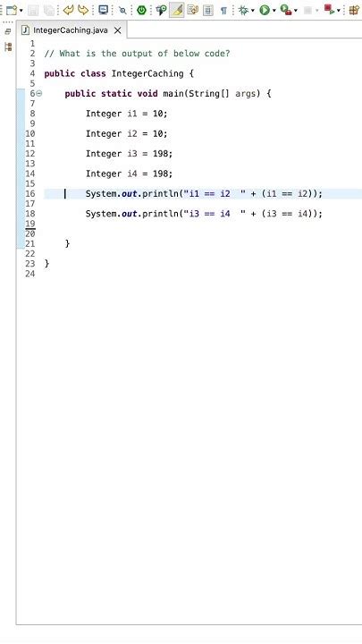 Guess The Output Java Integer Caching Challenge Javaprogramming