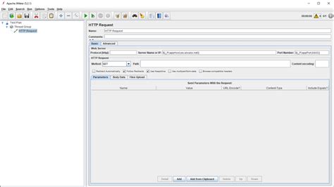 Load Testing Jmeter Non Response Code Java Net URISyntaxException Stack Overflow