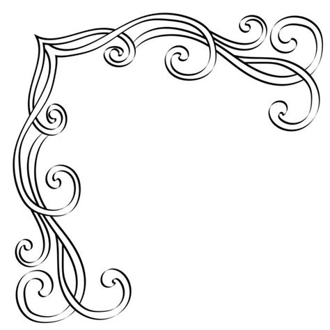 Decorative Corner Scroll Vector Art Icons And Graphics For Free Download