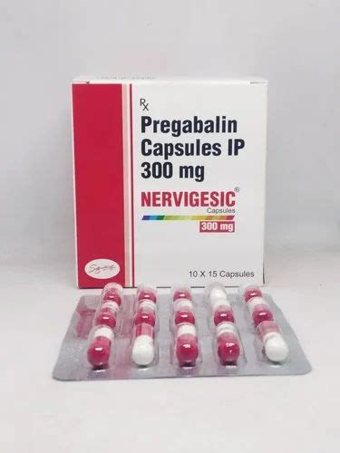 NERVIGESIC PREGARICA Pregabalin 300 Mg Capsule 75MG 150MG 300MG 450MG At 2000 Box In Nagpur