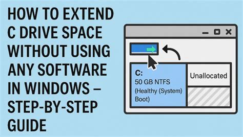 How To Extend C Drive Space Without Using Any Software In Windows