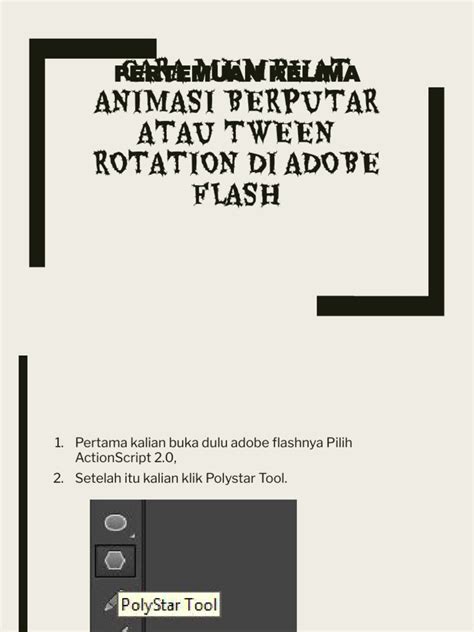 Cara Membuat Animasi Berputar Atau Tween Rotation Pdf