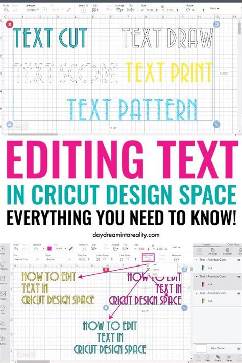 How To Edit Text In Cricut Design Space Like A Pro Cricut Design Cricut Cricut Tutorials