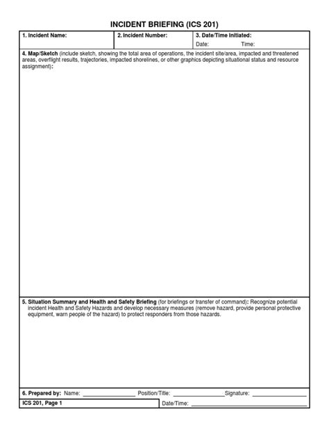 Ics Form 201 Incident Briefing V3 Pdf Incident Command System Business