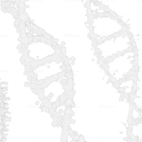 Dna Genetic Molecule 3d Model Dna Genetic Molecule 3d Model