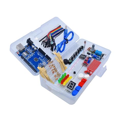 Starter Kit For Arduino Uno R3 Breadboard Basic Simple Learning Kit
