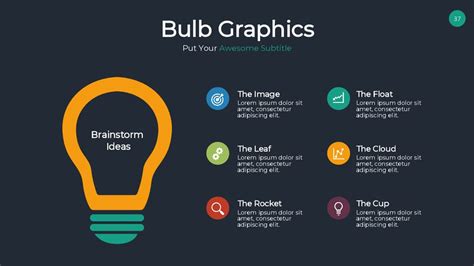 Light Bulb With The Words Bulb Graphics On It Google Slide Theme And Powerpoint Template Slidedocs