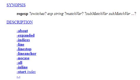 Tcl How To Get The List Of All Possible Sub Commandsswitches For A