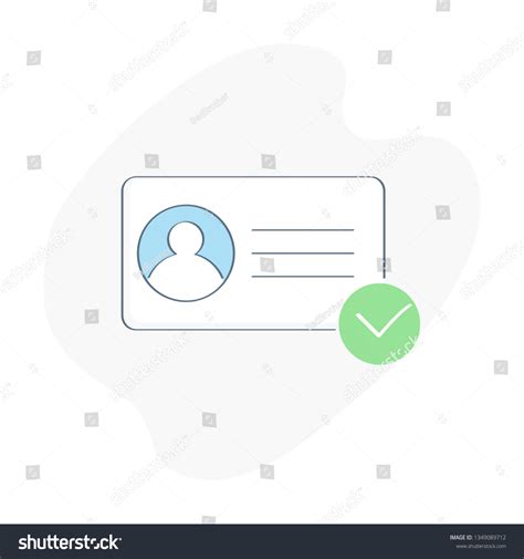 Identification Card Badge Pass Access Control Stock Vector Royalty Free 1349089712 Shutterstock