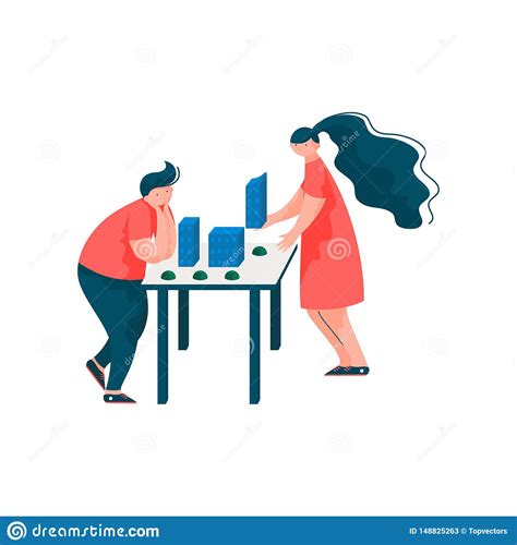 Architects Working On The Project Male And Female Professional