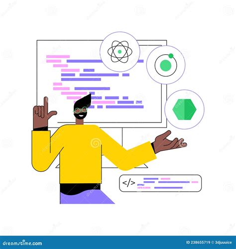 Cross Platform Frameworks Abstract Concept Vector Illustration Stock