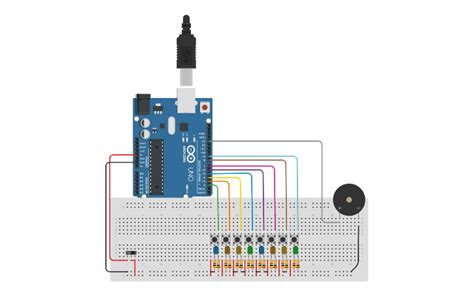 Circuit Design Piano En Arduino Tinkercad