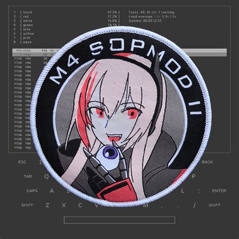 Girls Frontline Gfl M4 Sopmod Block Ii Crazed Waifu Tactical Doll Anime Morale Patch — Fei Corp