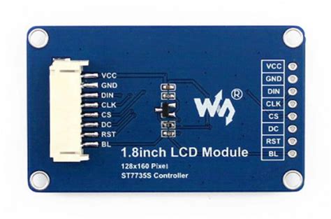 Screen Waveshare LCD 1 8 128x160px SPI Botland Robotic Shop