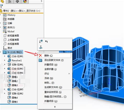 Solidworks替换零件模版的方法步骤 Sw自学网