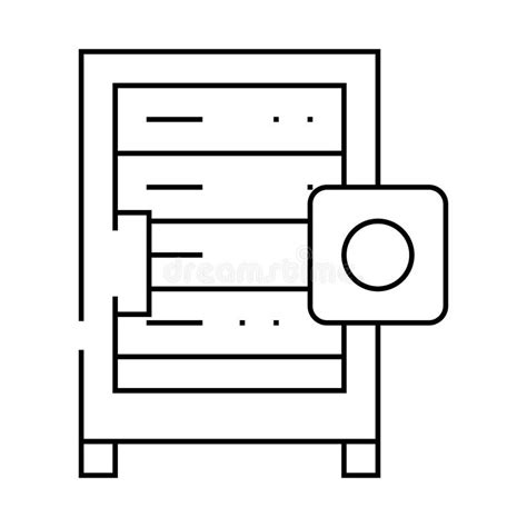 Data Server Line Icon Vector Isolated Illustration Stock Illustration Illustration Of Brain