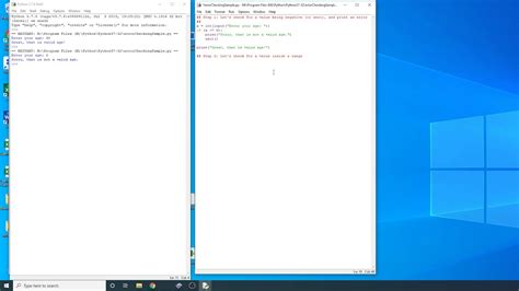 Python Basic Integer Error Checking Cs160 Youtube