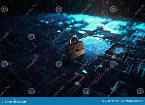 Cybersecurity And Data Protection Abstract Technology Backgrounds Ai