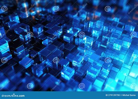 3d rendering of abstract technology digital hi tech concept with