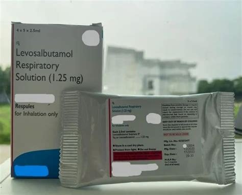 Asthma Inhaler Levosalbutamol Respules From Ahmedabad
