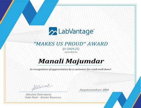 Manali Majumdar On Linkedin Labvantage Certificate Recognition Achievement Growthjourney