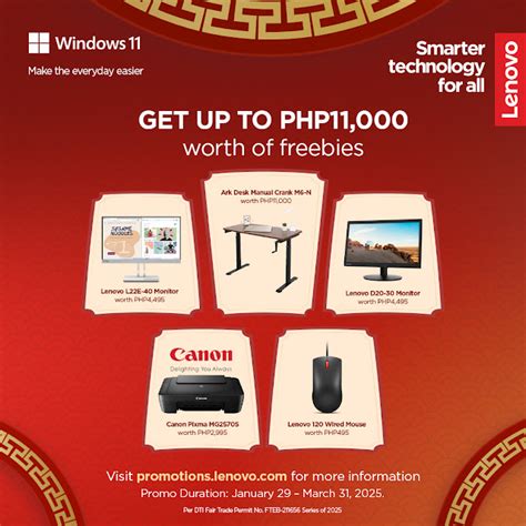 Lenovo Philippines Welcomes The Year Of The Snake By Offering Smarter Deals And Big Freebies