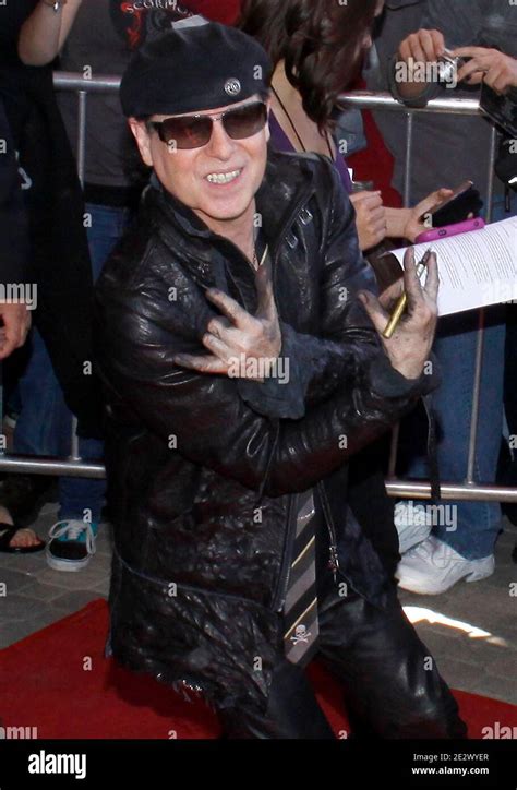 Klaus Meine Attending Scorpions Inducted Into Hollywood S Rockwalk Held At Holllywood S Rockwalk