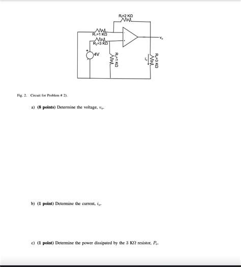 Solved Fig Circuit For Problem A Points Chegg