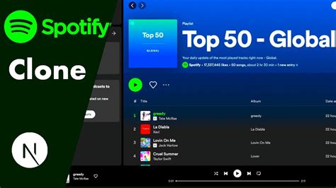 Build Spotify Clone In Nextjs 14 Shadcnui Tailwindcss Youtube
