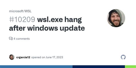 Wsl Exe Hang After Windows Update Issue Microsoft WSL GitHub