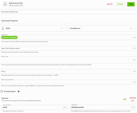 Convert Json Output Of List Users Command Support Center