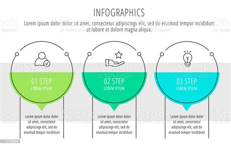 현대 벡터 평면 그림입니다 3 개의 요소 모양 아이콘이 있는 인포 그래픽 서클 템플릿입니다 비즈니스 프레젠테이션 웹 디자인 인터페이스 교육 및 3 단계로 구성 된