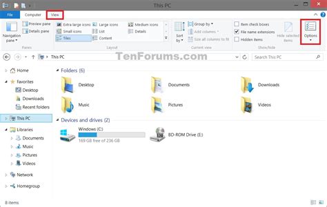 Open Folder Options In Windows 10 Tutorials