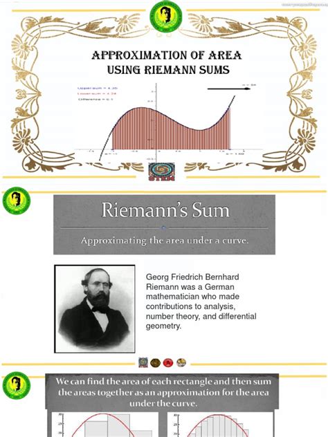 Approximation Of Area Using Riemann Sums Pdf Area Integral