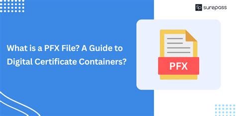 What Is A Pfx File A Guide To Digital Certificate Containers Surepass
