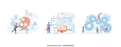 Digital Transformation Data Analysis Digitization Businessman Stock