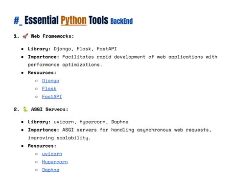 Essential Python Tools For Backend Development Bdy By