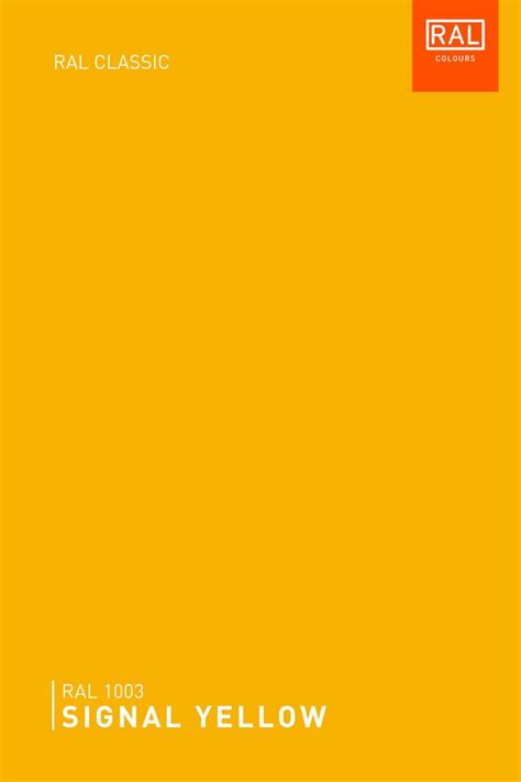 Ral Classic Ral 1003 Signal Yellow Farben Design Sunwave