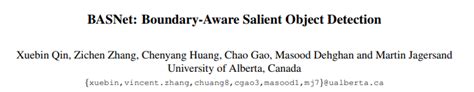 显著性检测之basnet Boundary Aware Salient Object Detectionbasnet Boundary Aware Salient Object